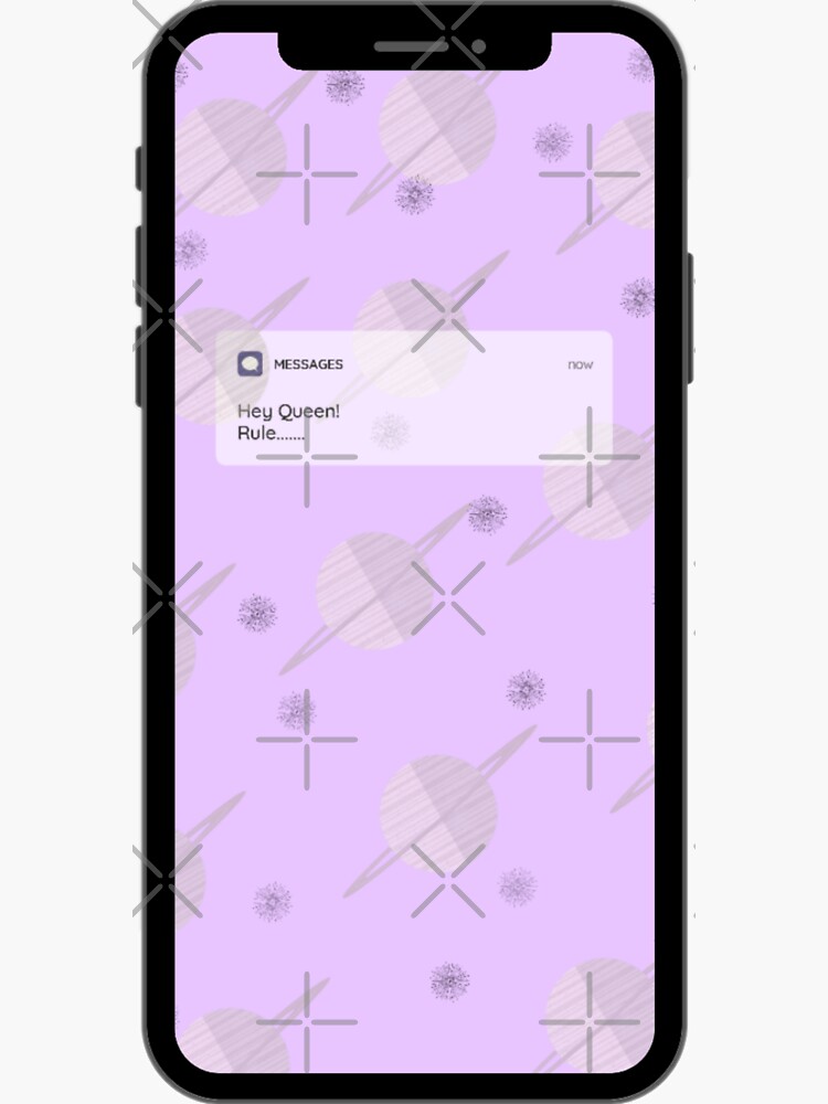 "Hey Queen Lock Screen " Sticker for Sale by NessaArtShop | Redbubble