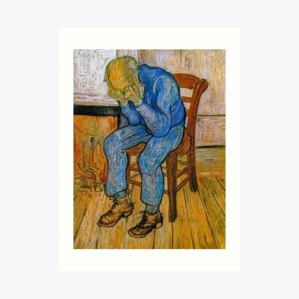 "At Eternity's Gate , 1890 by Vincent Van Gogh (Remastered) Blue Crying ...