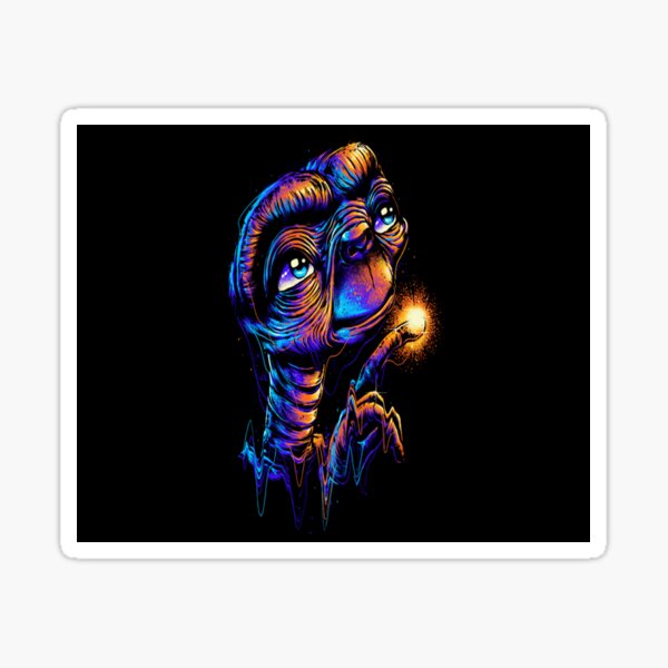 "E.T. The Extra Terrestrial (1982) Movie" Sticker for Sale by ...