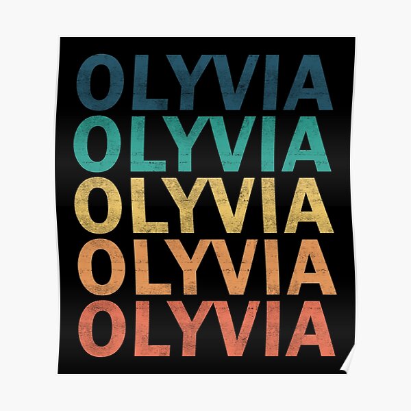 Póster «Camiseta con nombre de Olyvia - Camiseta de artículo de regalo ...