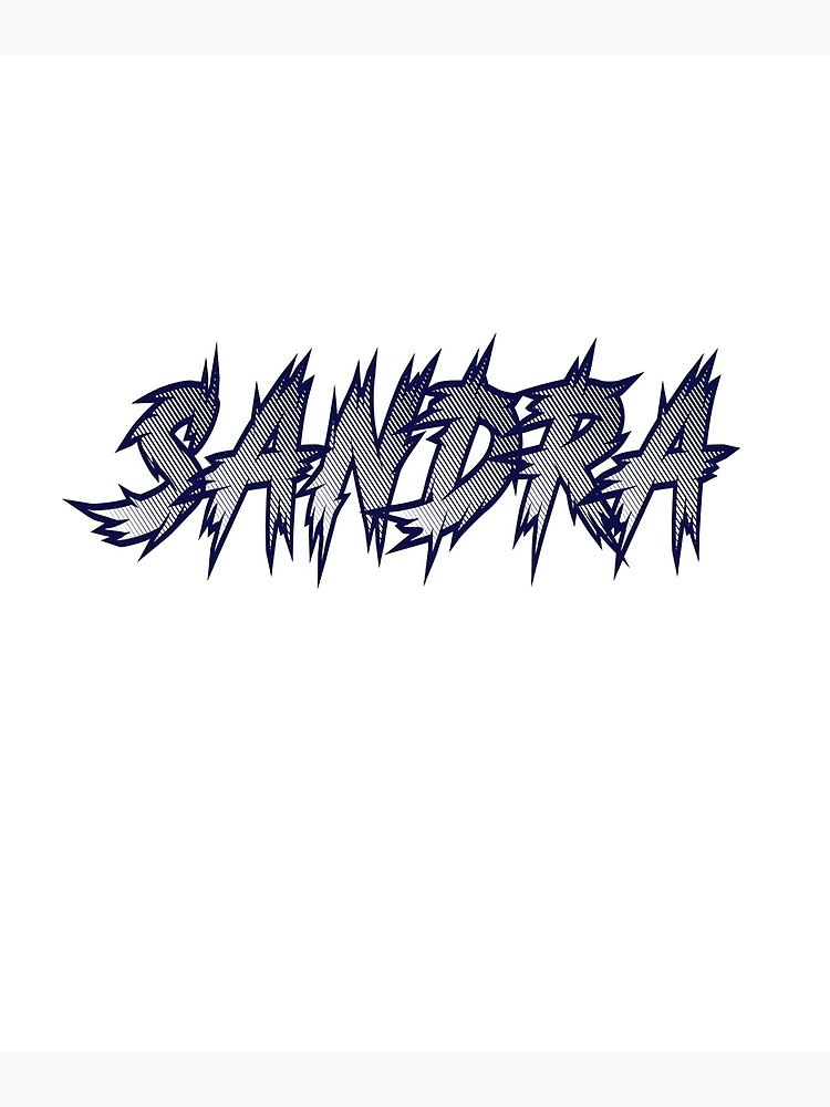 "SANDRA - Cartoon Splash Nametag for SANDRA Signature in Grey" Art ...