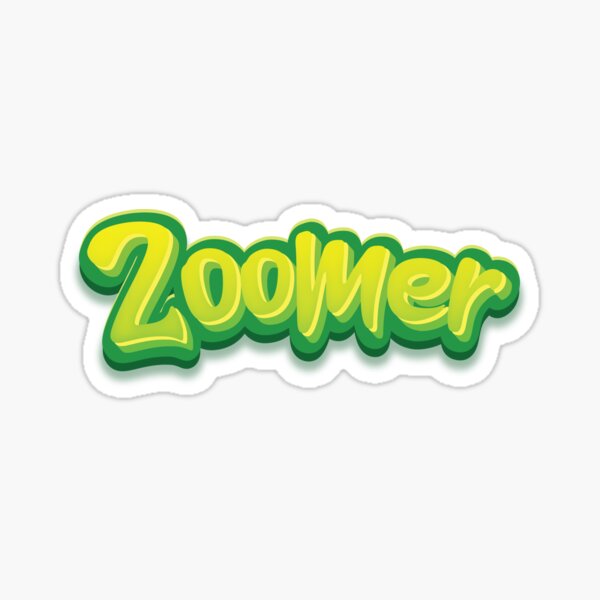 "Zoomer" Sticker for Sale by ProjectX23 | Redbubble