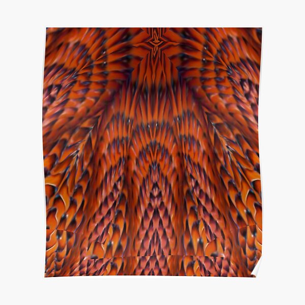 "Red dragon pattern." Poster by GlazArt | Redbubble