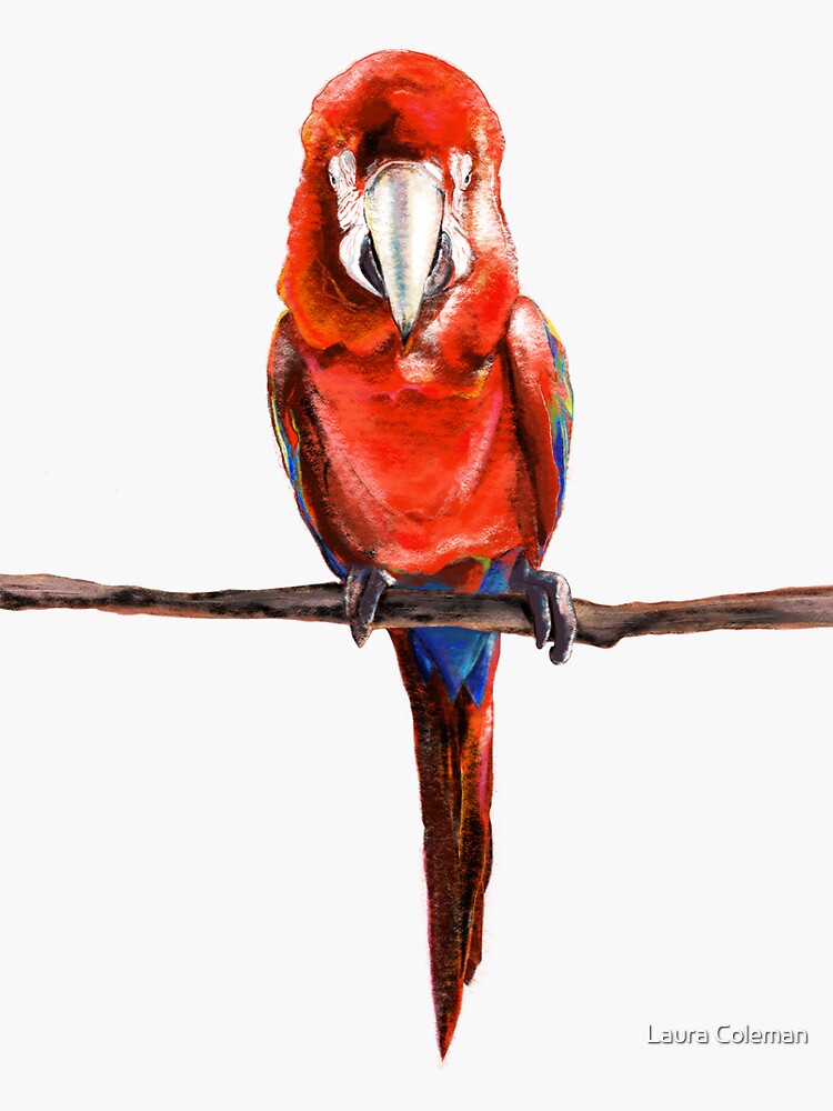 "Big Red" Sticker for Sale by Wayraandfriends | Redbubble