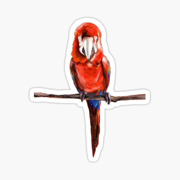 "Big Red" Sticker for Sale by Wayraandfriends | Redbubble