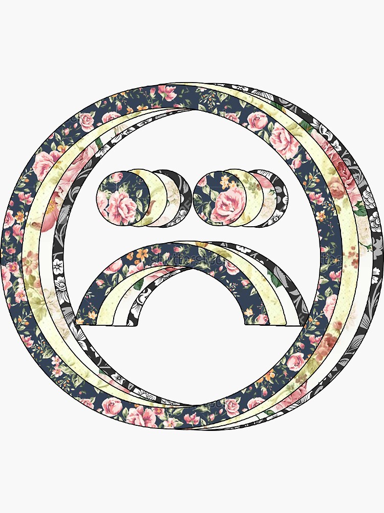 "Flower Sad Boi" Sticker for Sale by Aesthetikaly | Redbubble