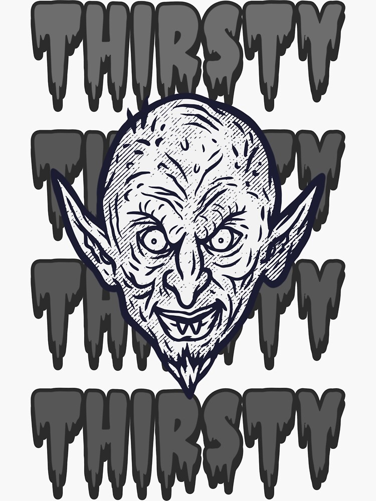 "Thirsty Design" Sticker for Sale by Artpace | Redbubble