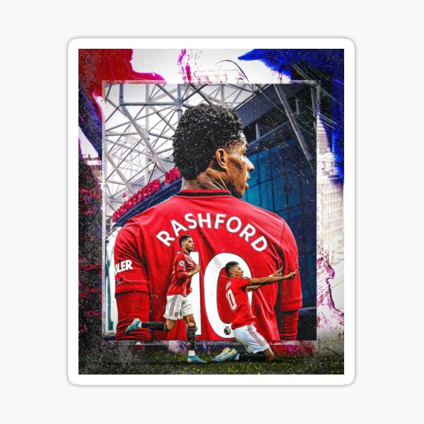 "Art Wallpaper Rashford Illustration" Sticker for Sale by delimalia13 ...