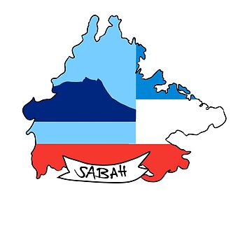 "SABAH FLAG " Sticker for Sale by AvynnDe | Redbubble
