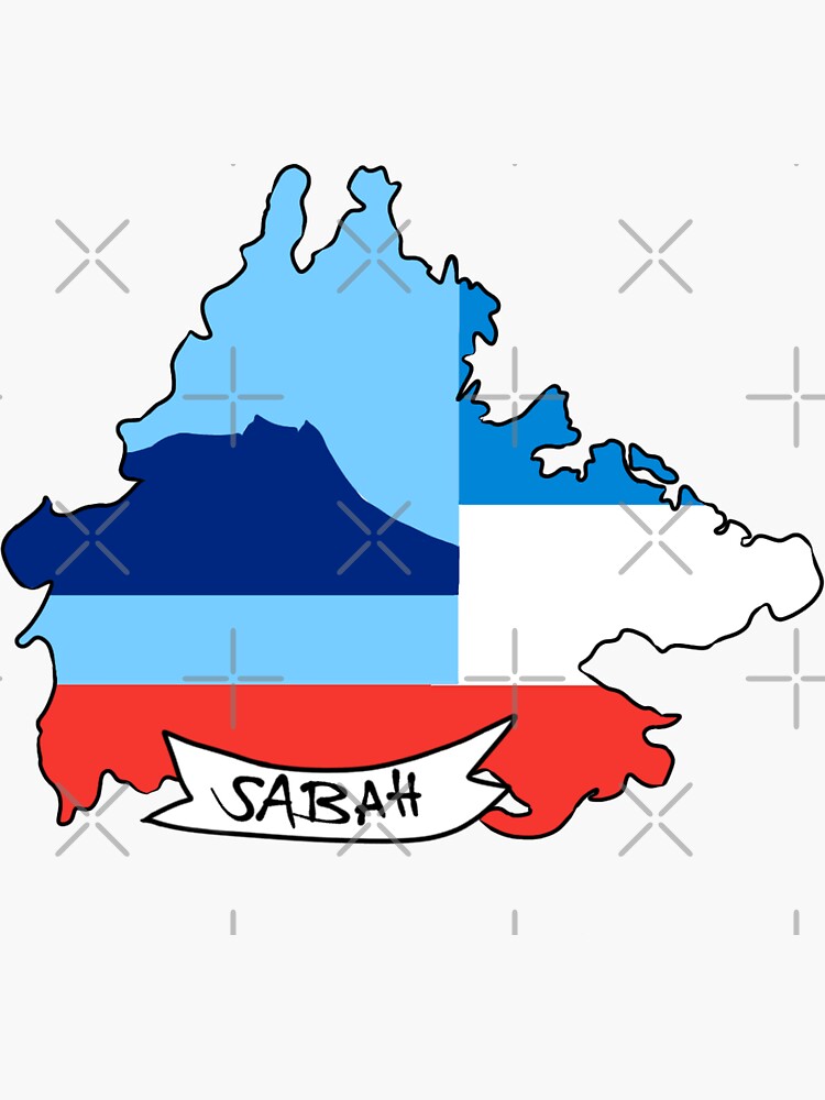 "SABAH FLAG " Sticker for Sale by AvynnDe | Redbubble