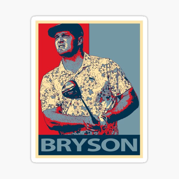 "Bryson Dechambeau" Sticker for Sale by Wispery | Redbubble