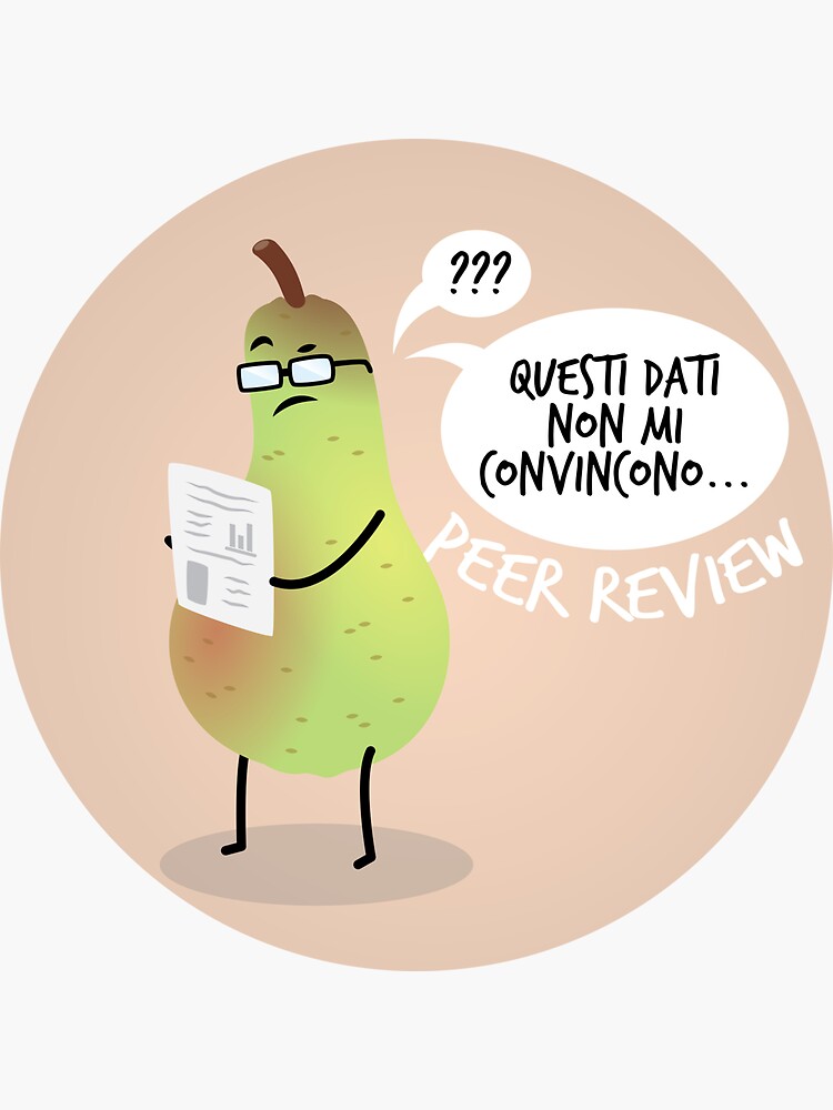"Pear review" Sticker for Sale by LuigiSuglia | Redbubble