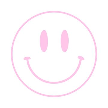 "Happy Face | Pink" Sticker for Sale by HappyFaceCo | Redbubble