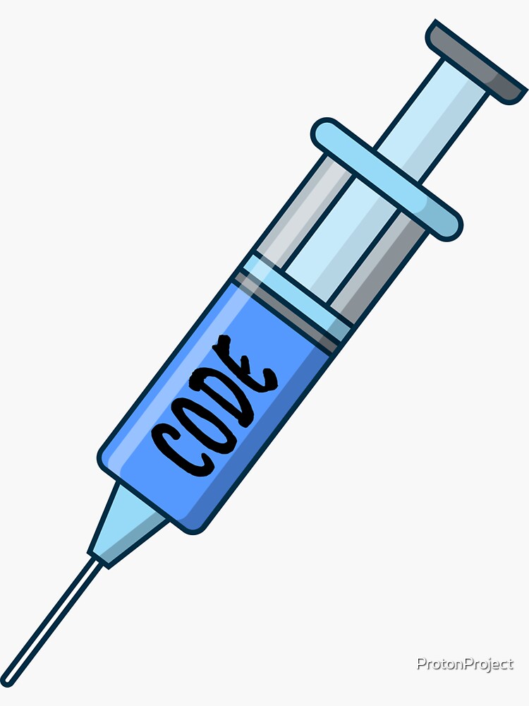 "Code Injection" Sticker for Sale by ProtonProject | Redbubble