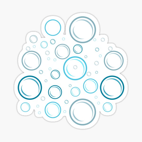 "Bubble Design" Sticker for Sale by BasitServices | Redbubble