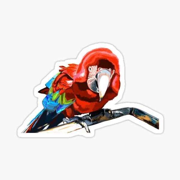 "Big Red" Sticker for Sale by Wayraandfriends | Redbubble