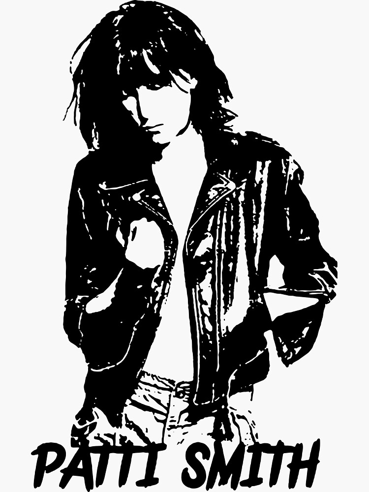 "PATTI SMITH" Sticker for Sale by oneroxy | Redbubble