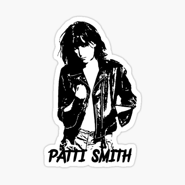 "PATTI SMITH" Sticker for Sale by oneroxy | Redbubble