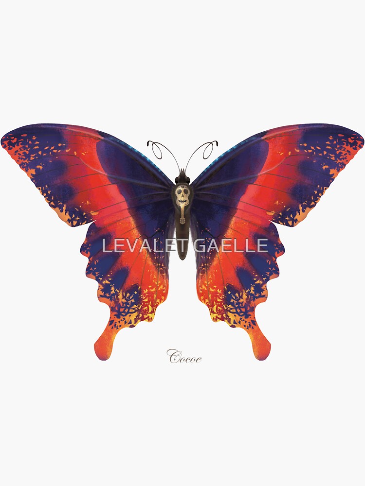 "Coco Butterfly" Sticker for Sale by Levalet | Redbubble