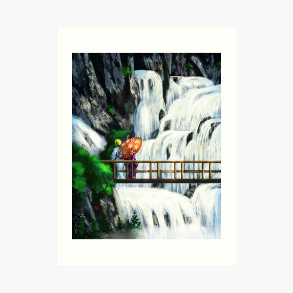 "Takahashi's Shiragumo Waterfall Re-Imagined | ArtRage Vitae Painting ...