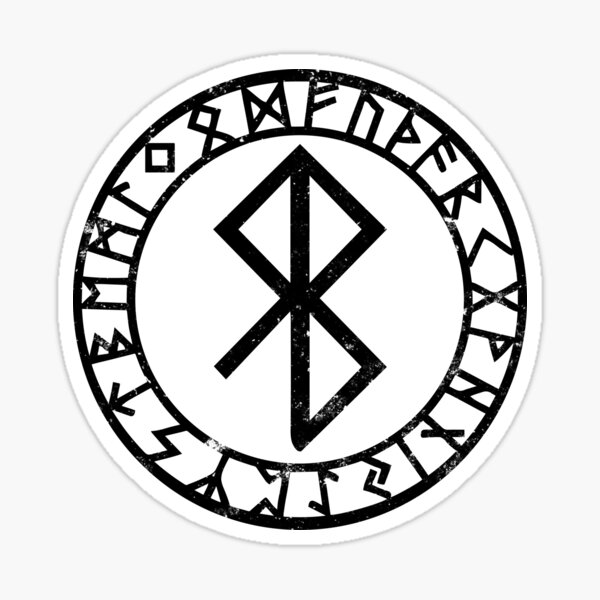 Pegatina «Símbolo de la runa vikinga que significa paz» de ...