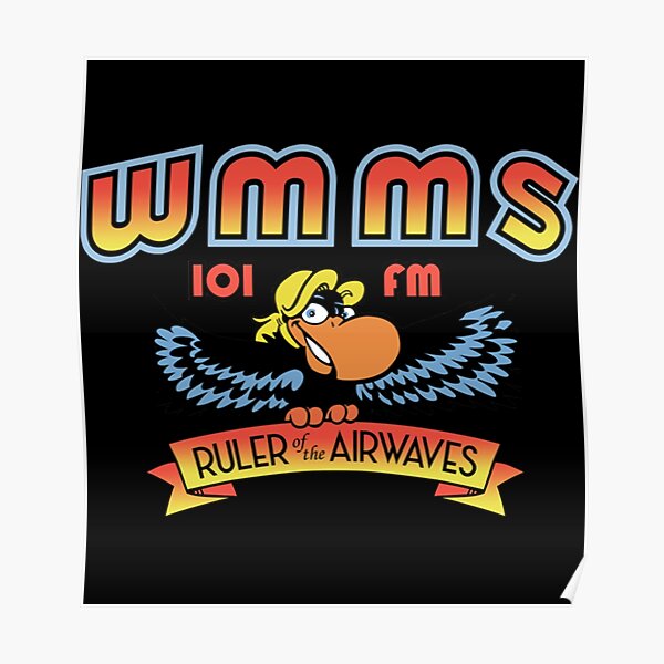 "Vintage WMMS 101 FM Radio " Poster by LorineWeissnat | Redbubble