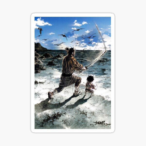 "Vagabond color" Sticker for Sale by BestOfMangaa | Redbubble