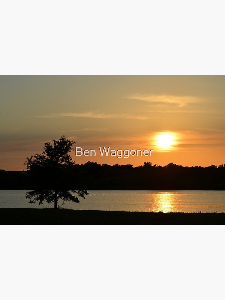 "Golden Sunset Across Mozingo Lake" Postcard for Sale by Ben Waggoner ...