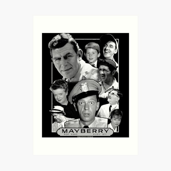 "First Day Of Retro Andy Griffith Mayberry" Art Print for Sale by ...