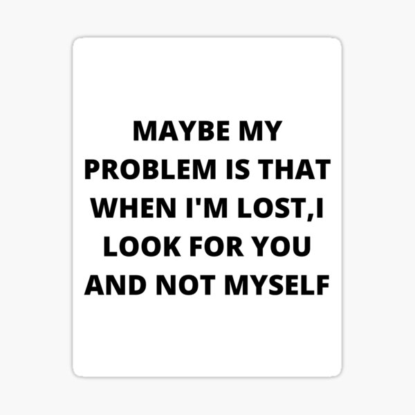 "lost " Sticker for Sale by Vionarodgers | Redbubble