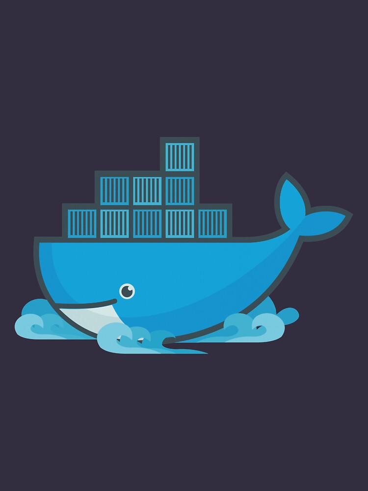 "Docker Moby Whale" T-shirt for Sale by UnitShifter | Redbubble | ruby ...
