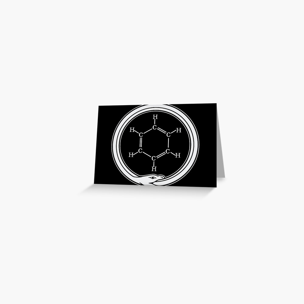 "Benzene Ouroboros Chemical Symbol" Greeting Card for Sale by ...