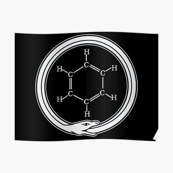 "Benzene Ouroboros Chemical Symbol" Poster for Sale by signsandsymbols ...