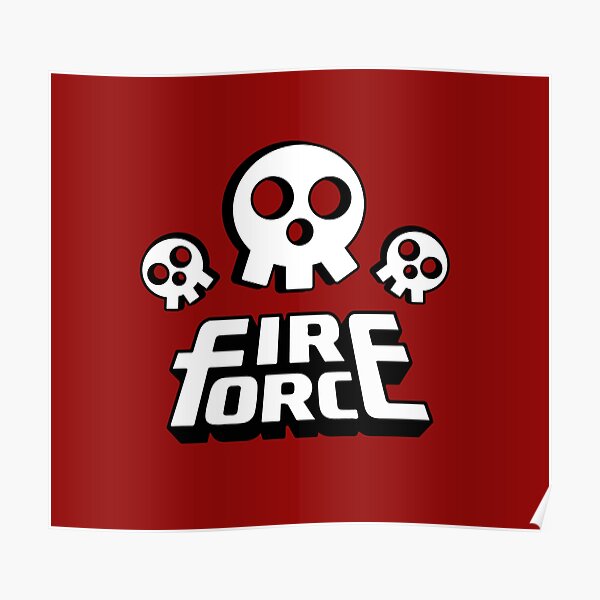 "Fire force logo" Poster for Sale by lechonrosa | Redbubble
