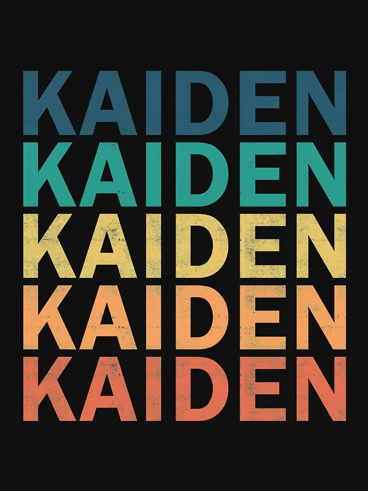 "Kaiden Name T Shirt - Kaiden Vintage Retro Kaiden Name Gift Item Tee ...