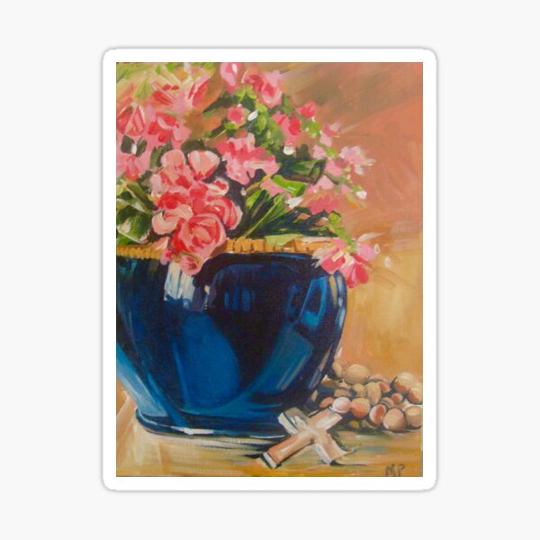 "Let your pot shine!" Sticker for Sale by MarciaPynerArt | Redbubble