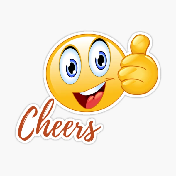 Cheering Smiley Face Cartoon Of A Happy Emoticon Cheering With Beer