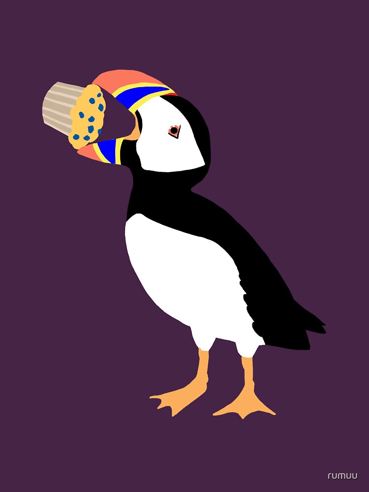 "Puffin Muffin" T-shirt by rumuu | Redbubble