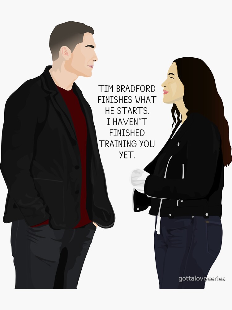 "Tim Bradford finishes what he starts - Chenford | The Rookie" Sticker ...