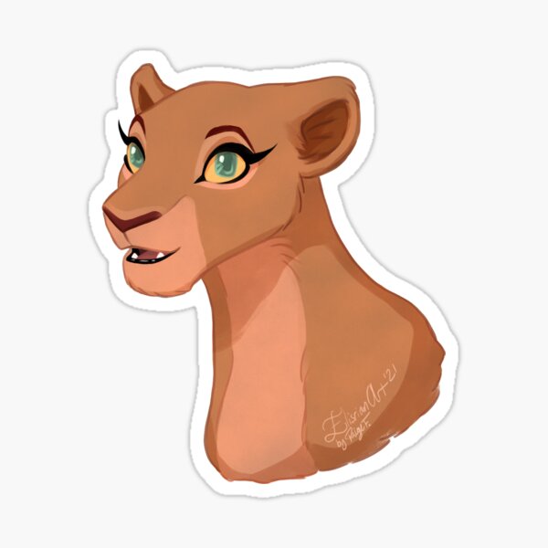 "Nala" Sticker for Sale by ElisrianArt | Redbubble