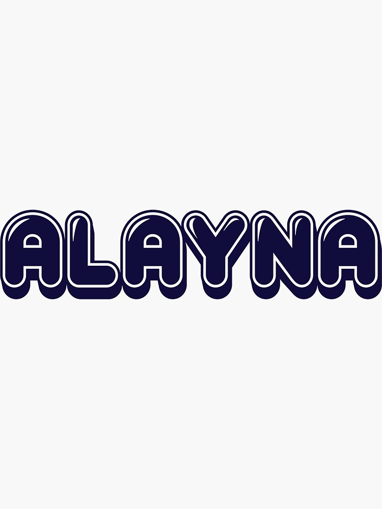 "ALAYNA" Sticker for Sale by gerarddiviase | Redbubble