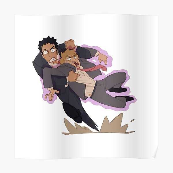 "Saving Reigen" Poster by Cursed-Teemo | Redbubble