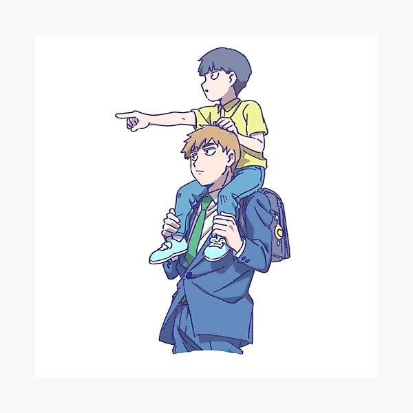 Lámina fotográfica «Relación padre e hijo - Reigen y Mob» de Cursed ...