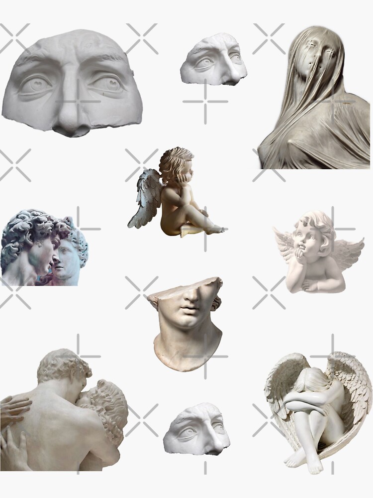 "Marble Statue Stickers " Sticker for Sale by Bellathewilde | Redbubble