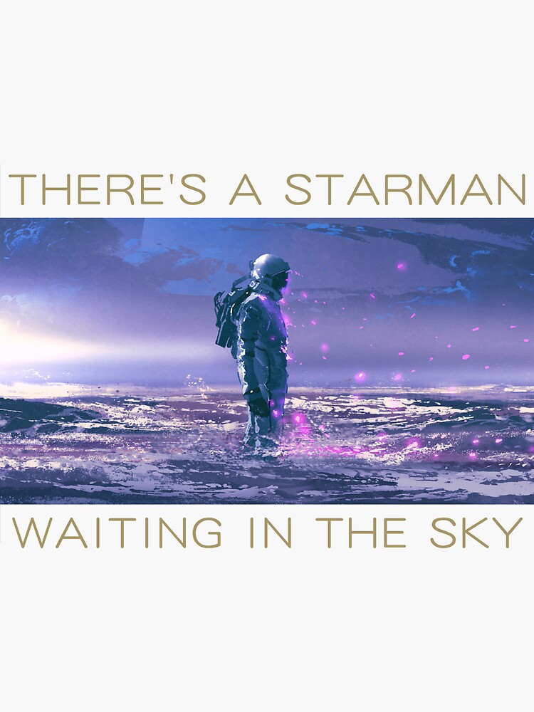 "Starman" Sticker for Sale by cyberpuxk | Redbubble