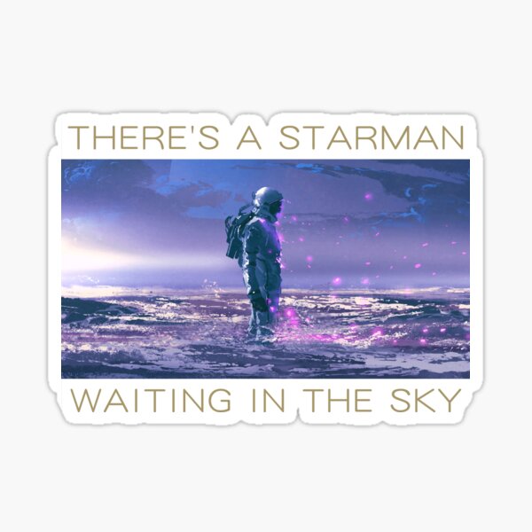 "Starman" Sticker for Sale by cyberpuxk | Redbubble