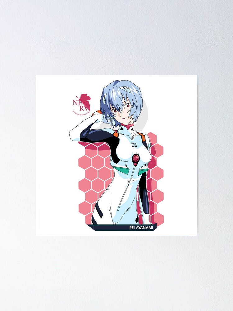 "rei ayanami hexagon" Poster by cremadesign | Redbubble