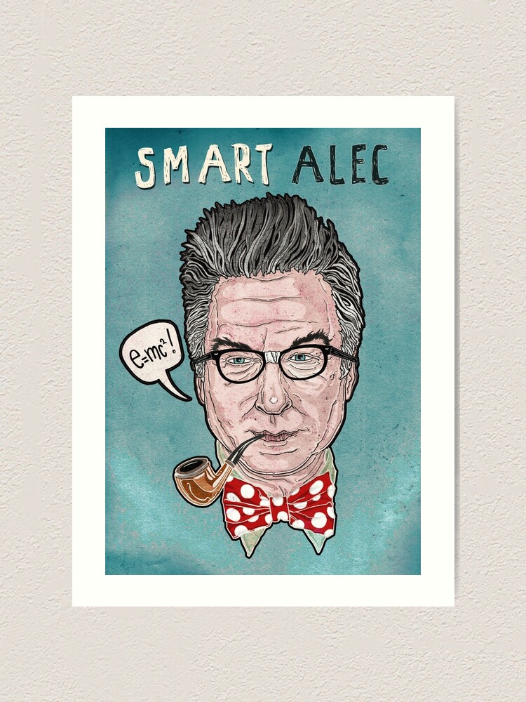 ""Smart Alec" Baldwin" Art Print by JohnRooneyArt | Redbubble