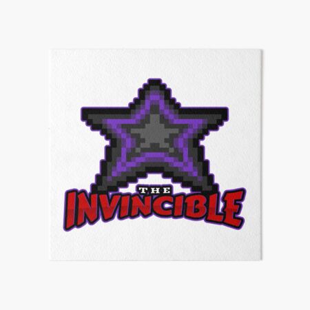 "THE INVINCIBLE Pixel 8 bit Retro Art" Art Board Print by FindDesign ...