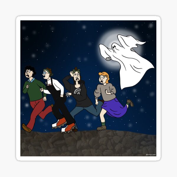 "Spooky doo and the scary crew" Sticker for Sale by Cryinginclass ...